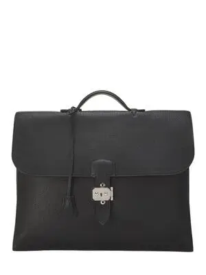 Hermès Sac À Dépêches 38 Briefcase - Black