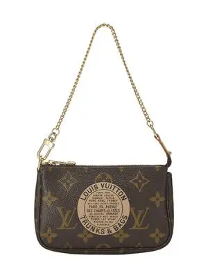 LOUIS VUITTON Monogram Trunks & Bags Pochette - Brown