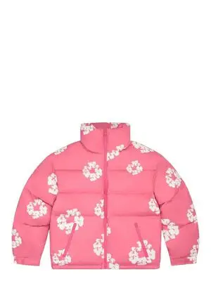DENIM TEARS Cotton Wreath Puffer Jacket - Pink