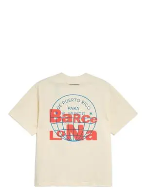 Adidas X Bad Bunny Dtmf Tour Merch Barcelona T-shirt - Beige