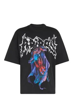 Adidas X Marvel T-shirt Asia Sizing 'magneto - Black
