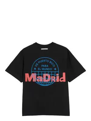 Adidas X Bad Bunny Dtmf Tour Merch Madrid T-shirt - Black