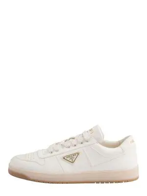 Prada Downtown Nappa Leather Sneakers - Ivory