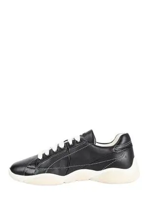 Prada Fs25 Nappa Leather Lace-up Sneakers - Black