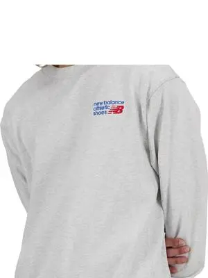 NEW BALANCE Athletics Premium Logo Crew T-shirt 'ash Multi - Ash/multi
