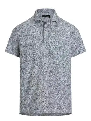 Rlx Ralph Lauren Leaf-print Short-sleeve Polo Shirt - Blue
