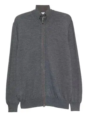 GRAN SASSO Wool Zip-up Cardigan - Grey