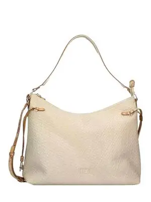 ALVIERO MARTINI 1° CLASSE Woven-effect Shoulder Bag - Neutrals