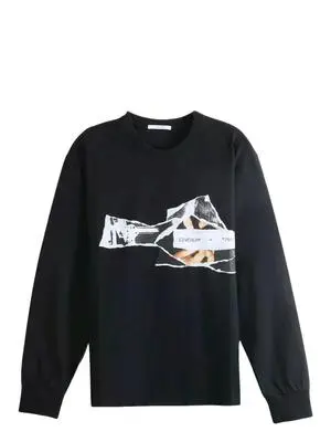 Givenchy Graphic-print Long-sleeve T-shirt - Black