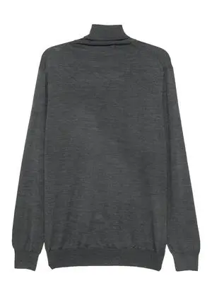 GRAN SASSO Roll-neck Wool Sweater - Grey