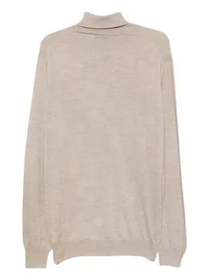 GRAN SASSO Roll-neck Wool Sweater - Neutrals