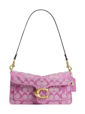COACH X Brain Dead Soft Tabby Shoulder Bag 26 In Signature Jacquard - Brass/fuchsia