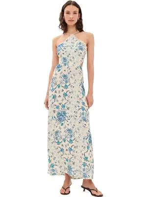 Agua Bendita Indira Halter Maxi Dress - Multicolor