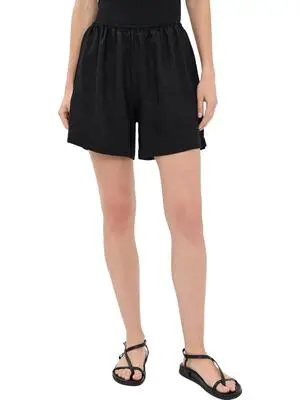 Donni. The Linen Shorts - Jet