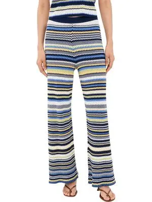 Simkhai Farrah Chevron Knit Pants - Midnight Multi