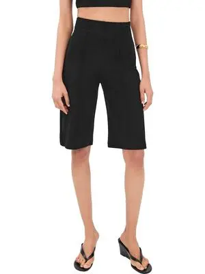 RIPLEY RADER Ponte Knit Knee-length Shorts - Black