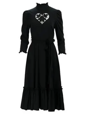 KRISTINIT Heart "sirsna" Dress - Black