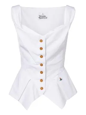 VIVIENNE WESTWOOD Cotton Top - White