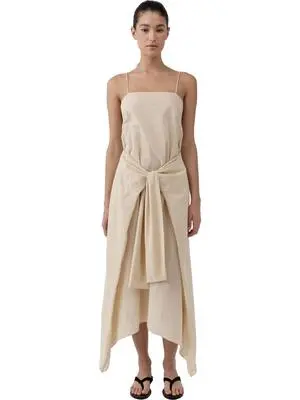 ST. AGNI St Agni Pinstripe Relaxed Cocoon Dress