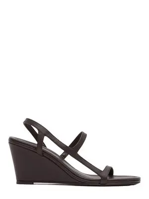 ST. AGNI High Wedge Sandals - Coffee