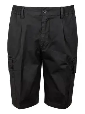 DEVORE INCIPIT Pleated Cargo Shorts - Black
