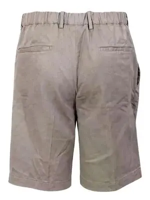 DEVORE INCIPIT Pleated Detail Belt-loop Chino Shorts - Grey