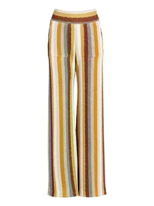 Silvia Tcherassi Colbie Striped Trousers - Neutrals
