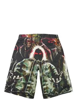 Supreme Shadows Baggy Denim Shorts - Black