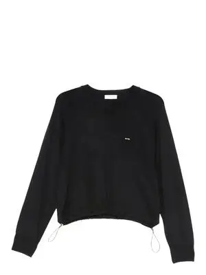 Sandro Raglan Sleeve Sweater - Black