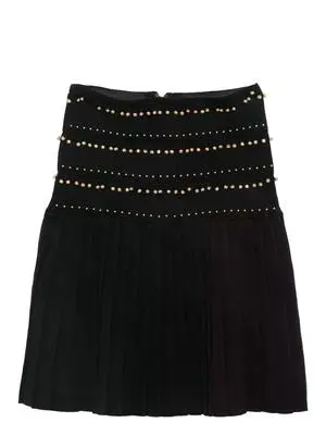Sandro Embellished Mini Skirt - Black