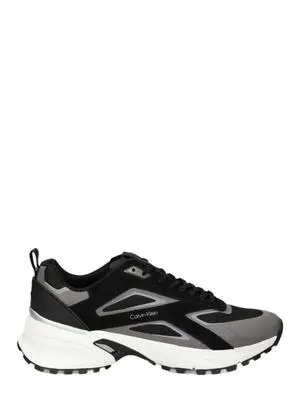 Calvin Klein Panelled Low-top Sneakers - Black
