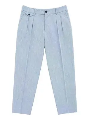 BE ABLE Pleated Tapered Jeans - Blue