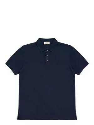 HERITAGE Short-sleeve Polo Shirt - Blue