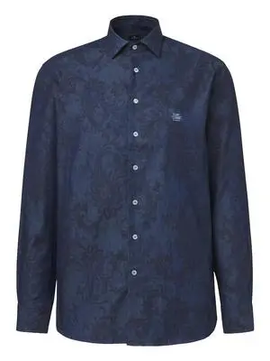 Etro Paisley Denim Shirt - Blue