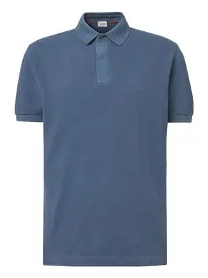 TOD'S Cotton Pique Polo Shirt - Blue
