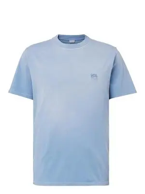 Loewe Anagram Embroidered Cotton T-shirt - Blue