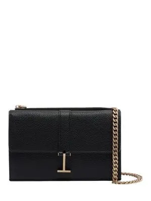 TOM FORD Kara Leather Shoulder Bag - Black