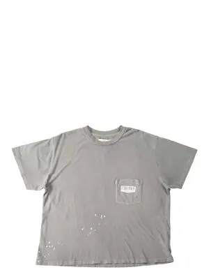 CHERRY LA Chevron-stitch Boxy T-shirt - Grey