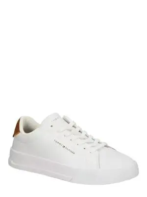 Tommy Hilfiger Logo Print Lace-up Low-top Sneakers - White