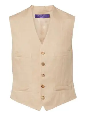 Ralph Lauren Jaiden Linen Vest - Beige