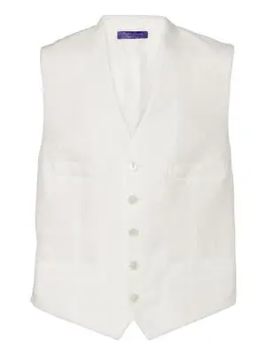 Ralph Lauren Jaiden Linen Vest - White
