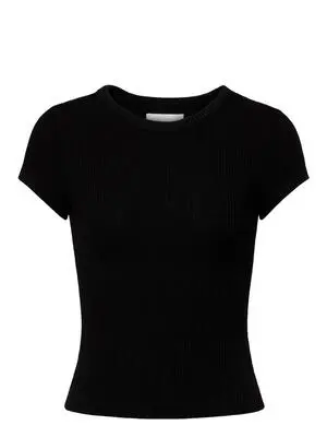 Citizens Of Humanity Nello Ribbed-knit T-shirt - Black
