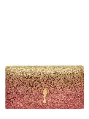 CHRISTIAN LOUBOUTIN Bettina Small Embellished Leather Clutch - Multicoloured