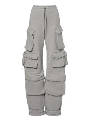 Attico Cotton Jersey Sweatpants - Grey