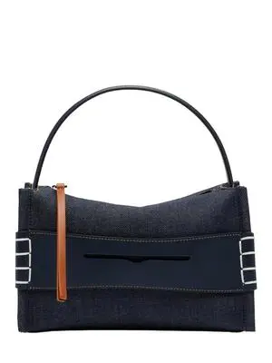 JW Anderson Loafer Small Denim Shoulder Bag - Blue