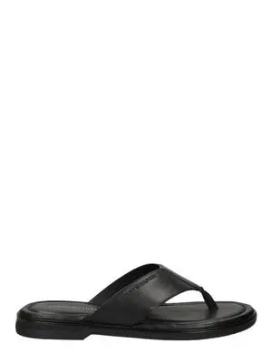 Tommy Hilfiger Embossed Logo Flip-flop Sandals - Black