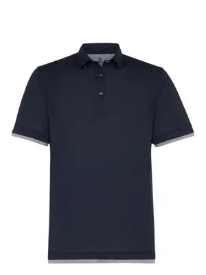 Brunello Cucinelli Layered Short-sleeved Polo Shirt - Black