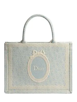 Dior Medium Dior Book Tote With Strap Gray