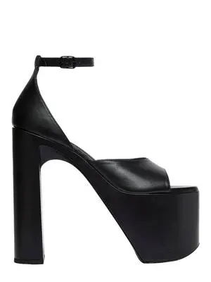 Balenciaga Camden Open-toe High-heeled Sandals - Black