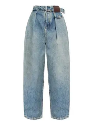 LOEWE Loewe Pleated Loose Leg Jeans